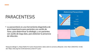 COMPLICACIONES DE PARACENTESIS, DRENAJES DE CAVIDAD.pptx