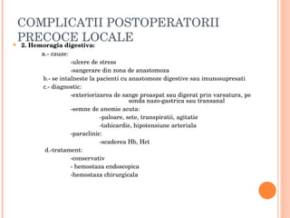 Complicații postoperatorii. diagnostic | PPT