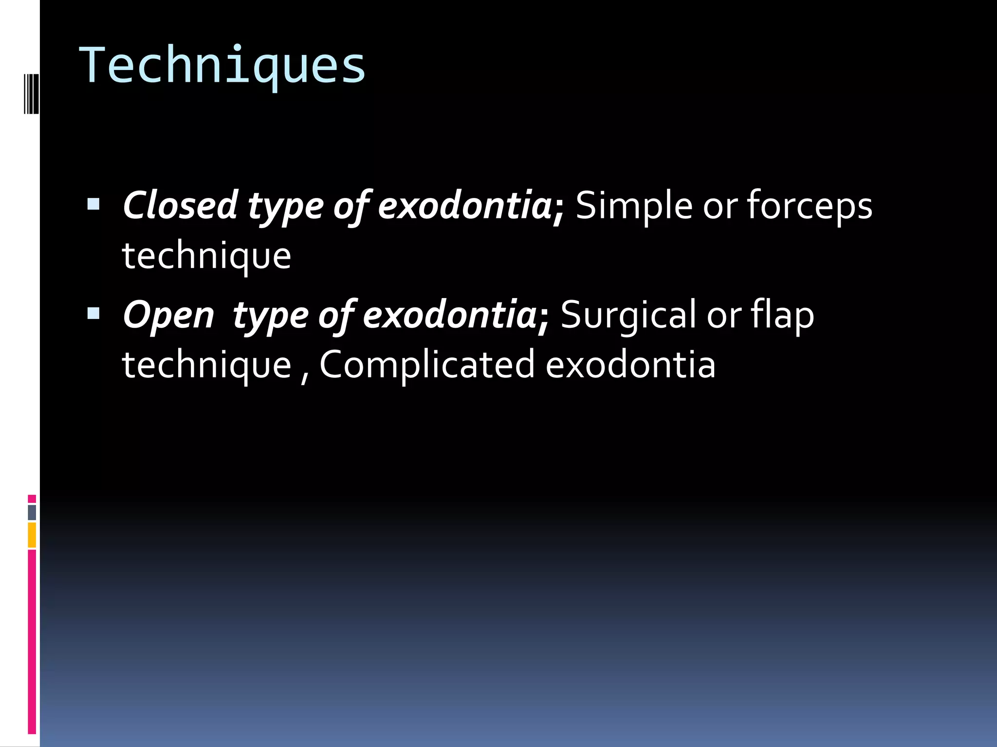 Complicated exodontia | PPTX