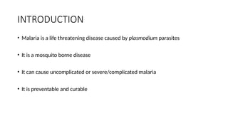 COMPLICATED MALARIA..................pptx