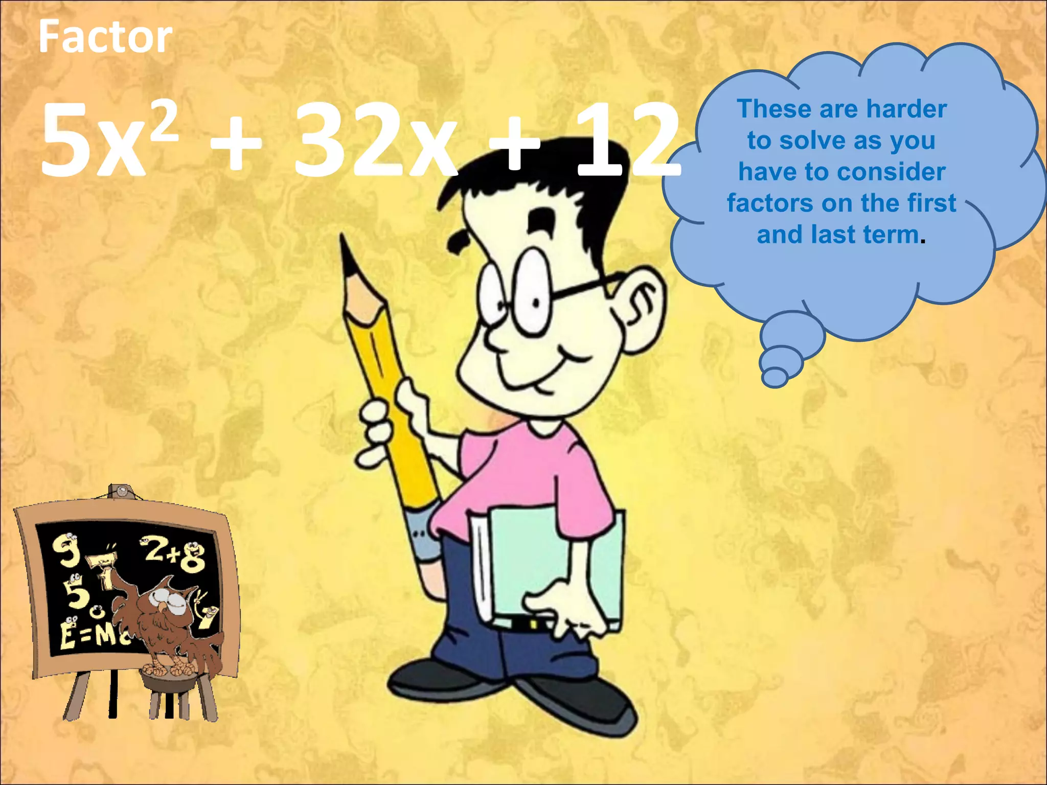 Complicated quadratic equation | PPT | Technology & Computing