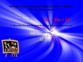 Complicated quadratic equation | PPT