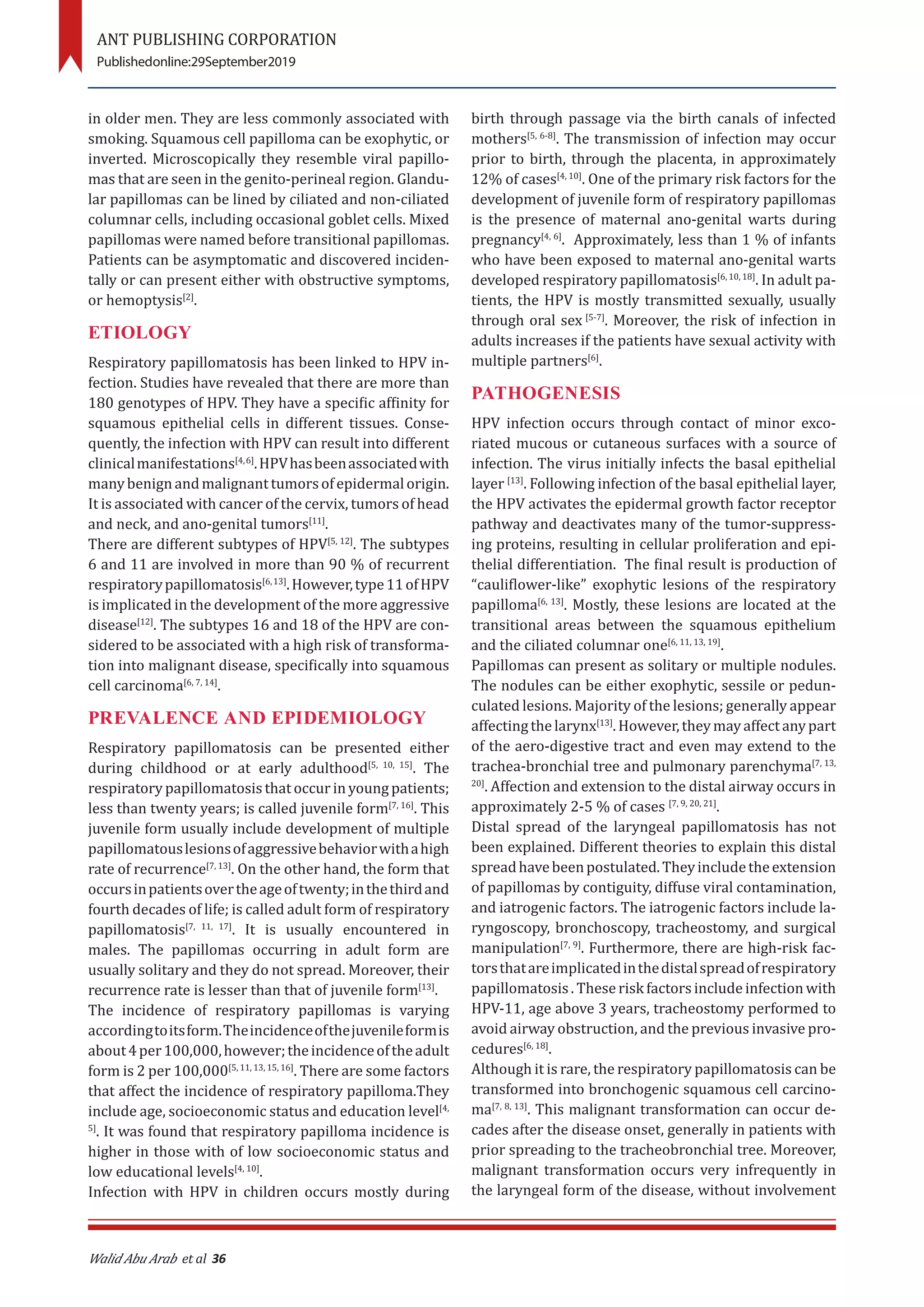 Complicated tracheo bronchial papillomatosis | PDF