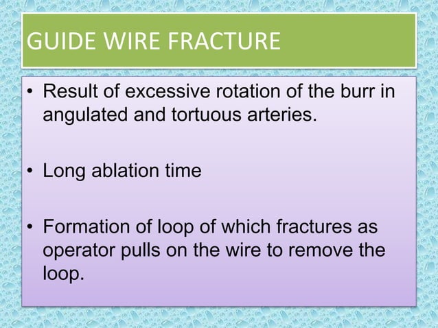 Complication and management of rotablation | PPTX