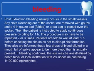 Complication and management of tooth extraction albayati | PPT