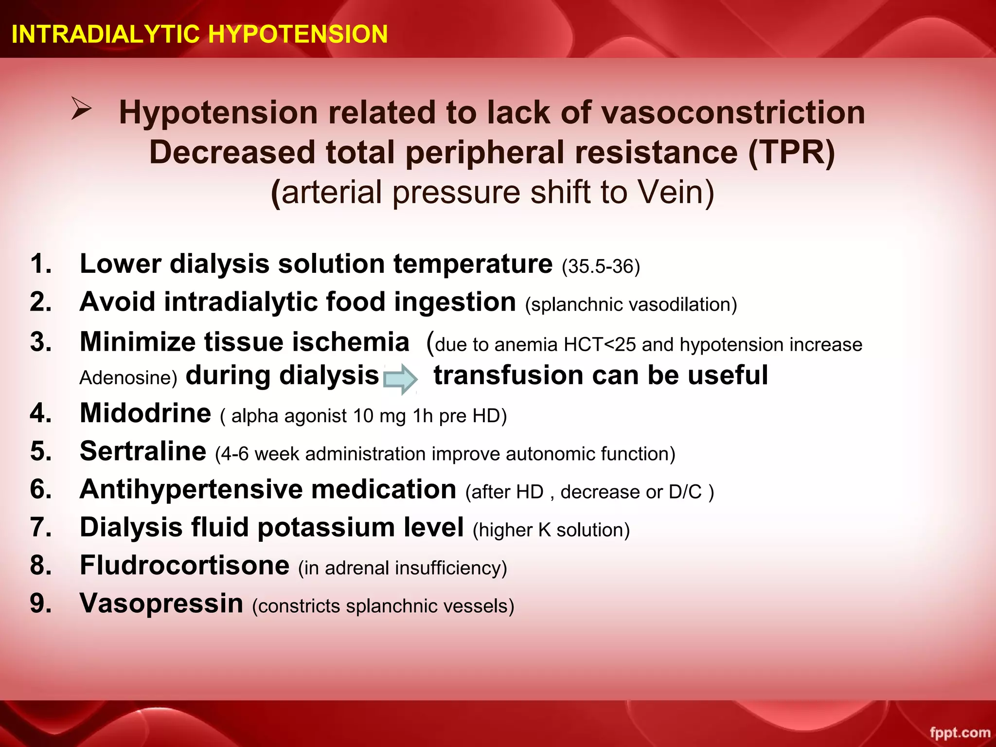 Complication during hemodialysis | PPT
