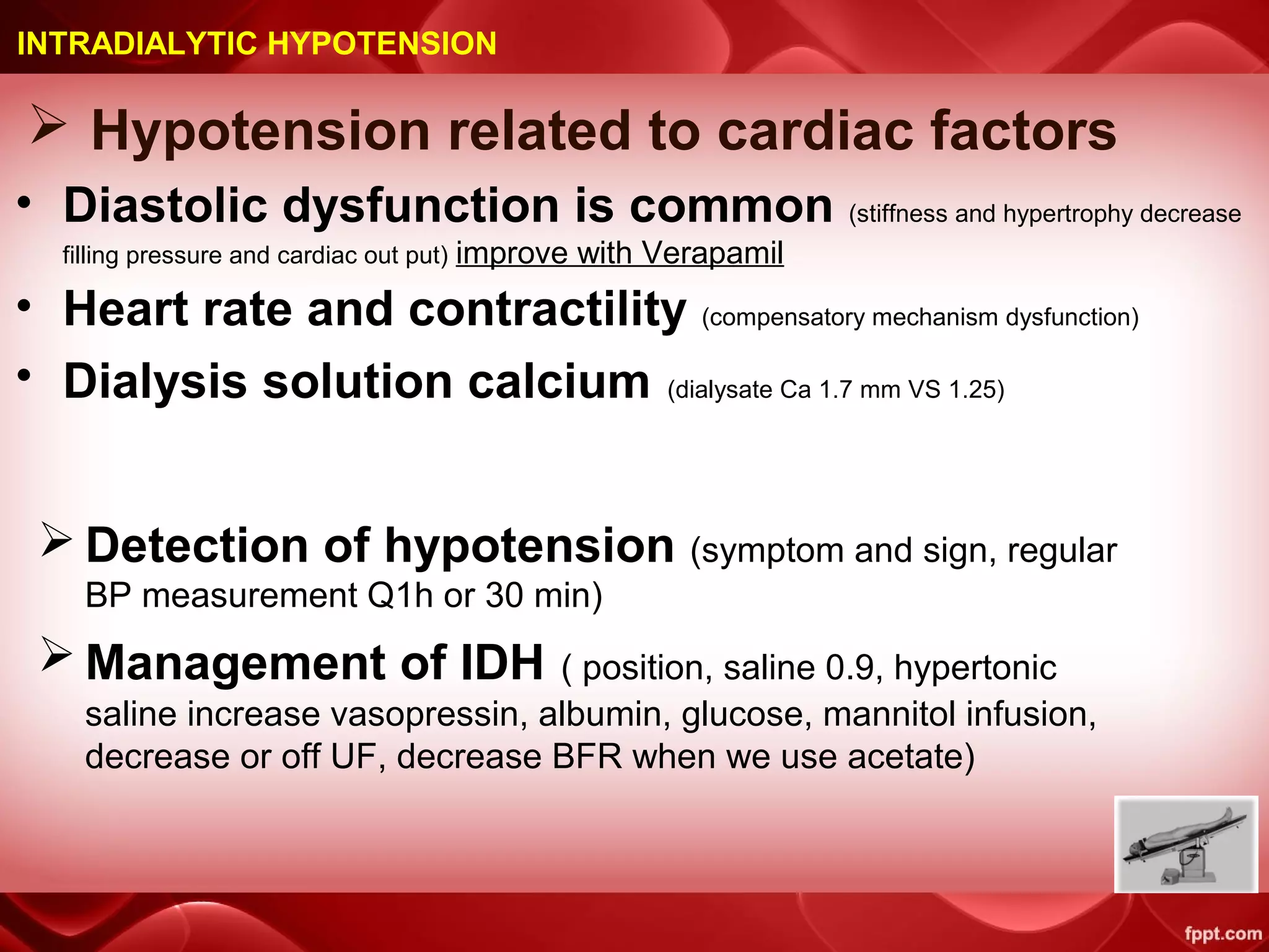 Complication during hemodialysis | PPT