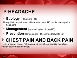 Complication during hemodialysis | PPT