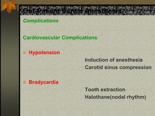 Description of complication in dental department | PPT