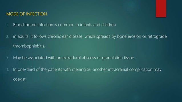 Complication of CSOM | PPTX | Ear, Nose and Throat Conditions ...