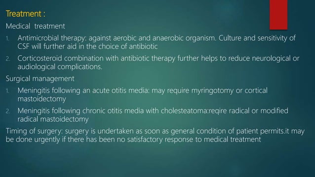 Complication of CSOM | PPTX | Ear, Nose and Throat Conditions ...