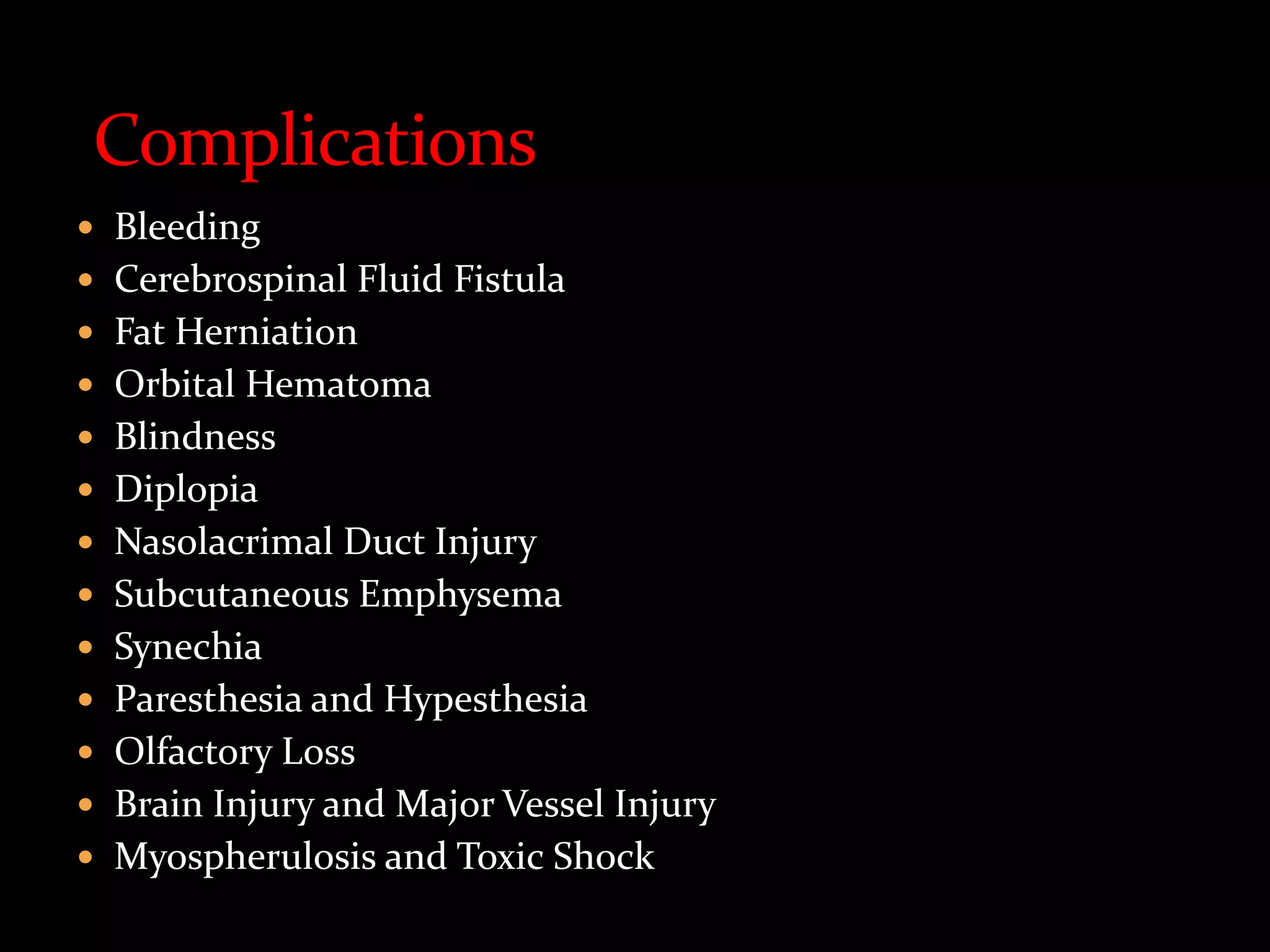 Complication of fess | PPTX