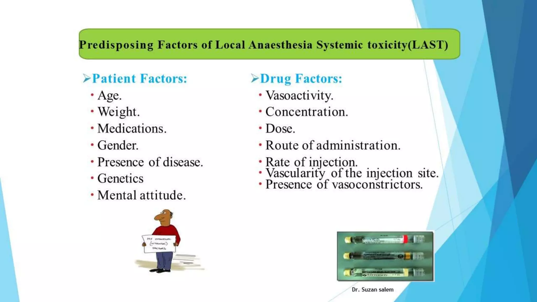 Complication of local anesthesia Dr. suzan salem | PPT