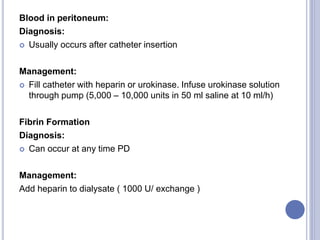 Complication of peritoneal dialysis | PPTX