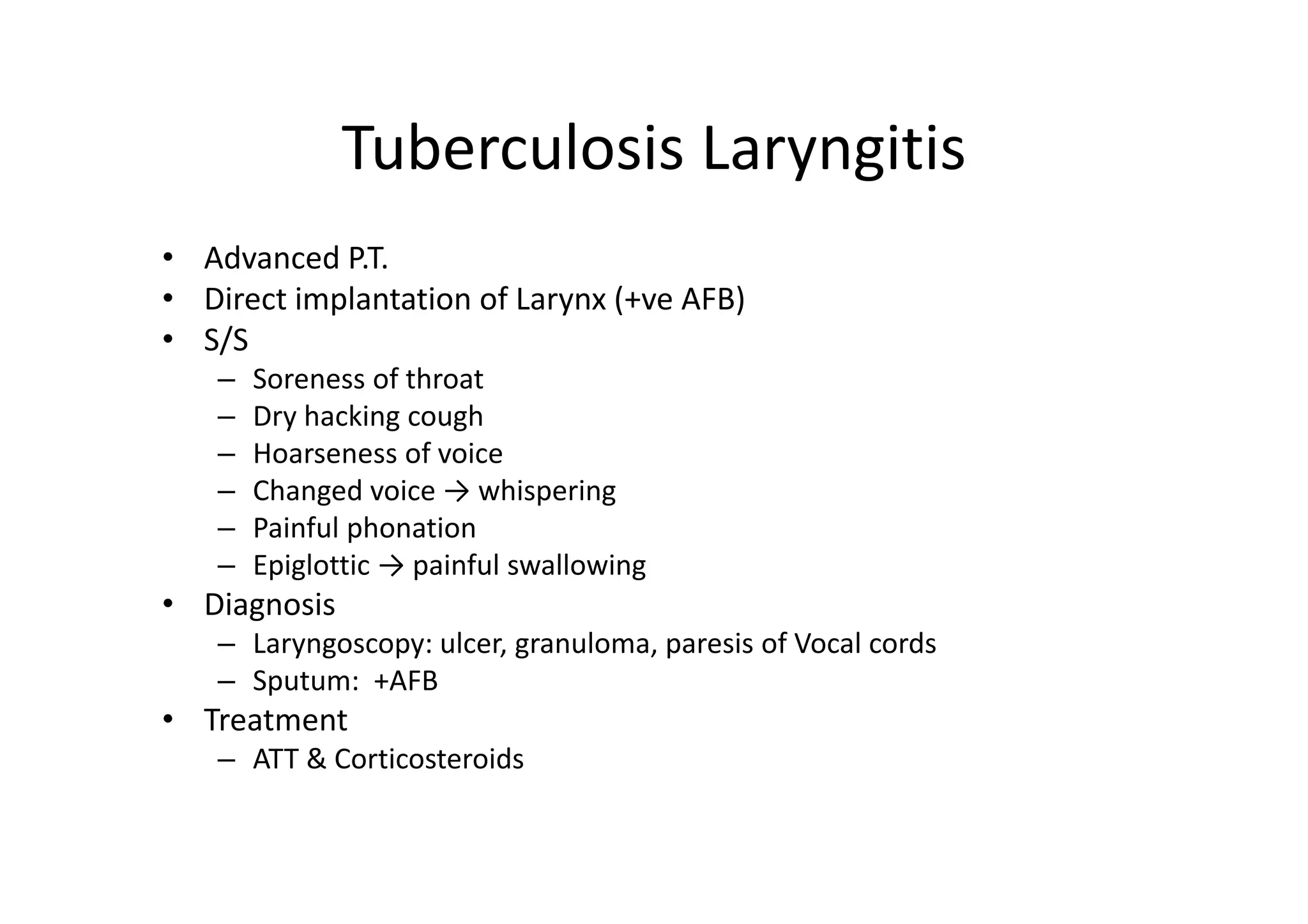 Complication of tb | PDF