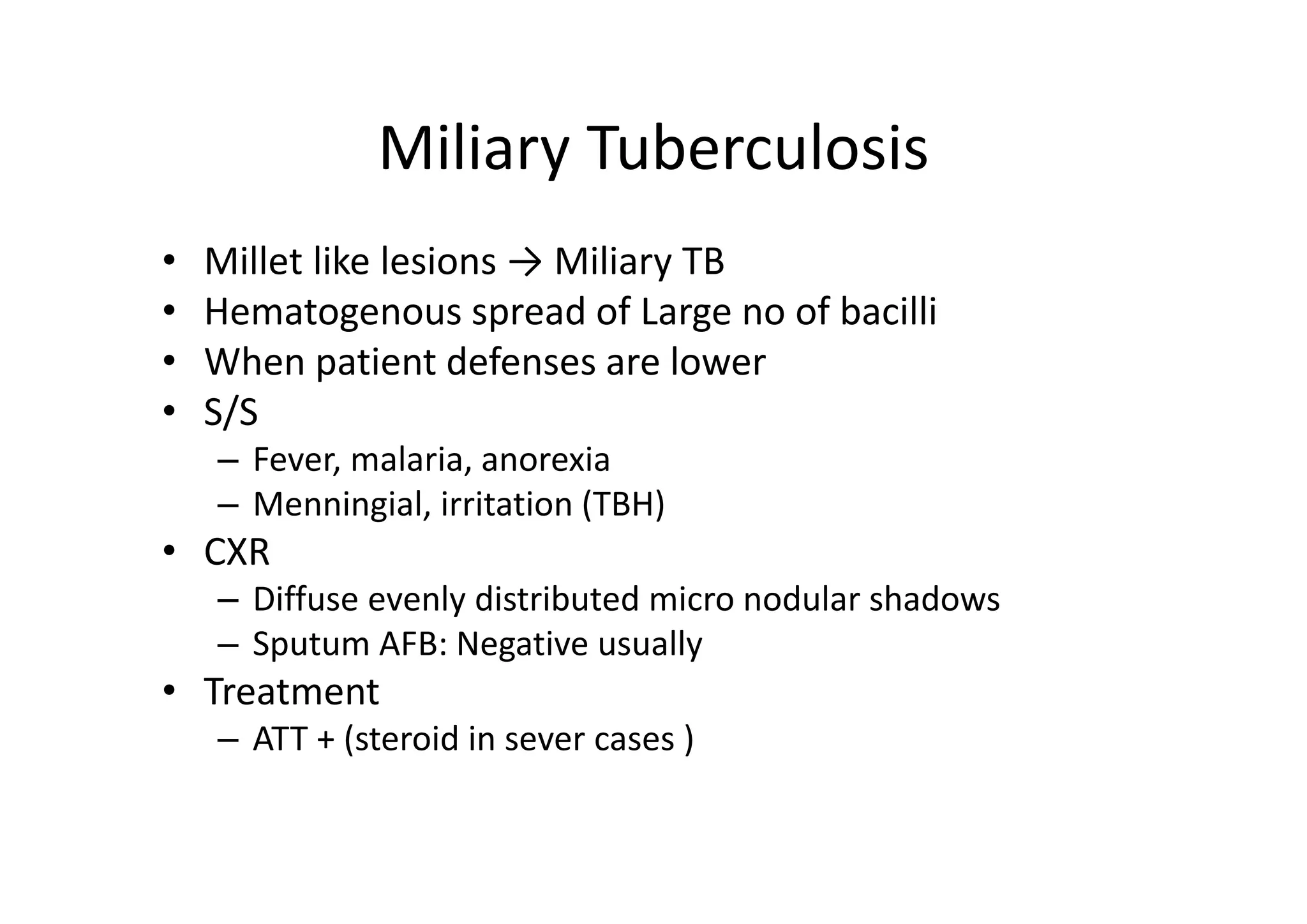 Complication of tb | PDF