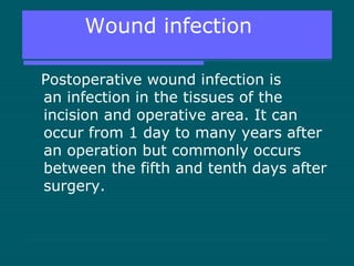 Complications of abdominal surgery | PPT