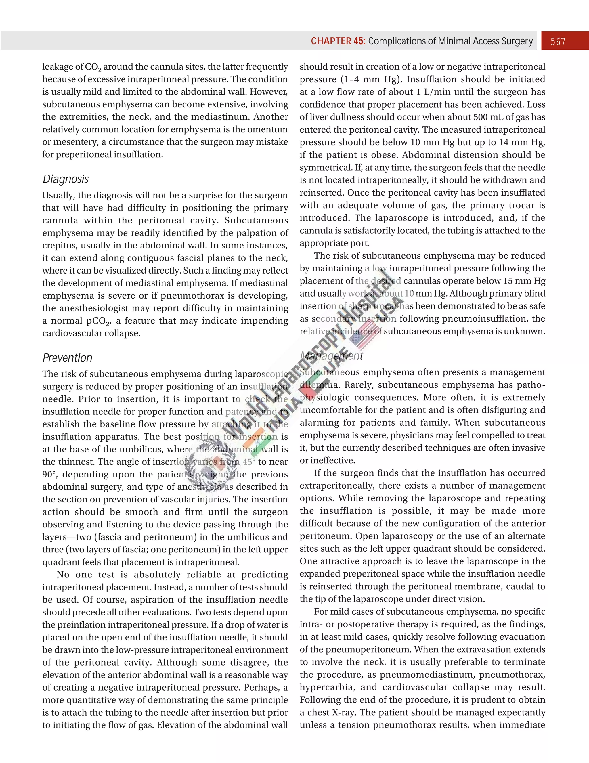 Complications of Minimal Access Surgery | PDF