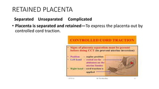 complications- third stage.pptx | Pregnancy | Reproductive Health