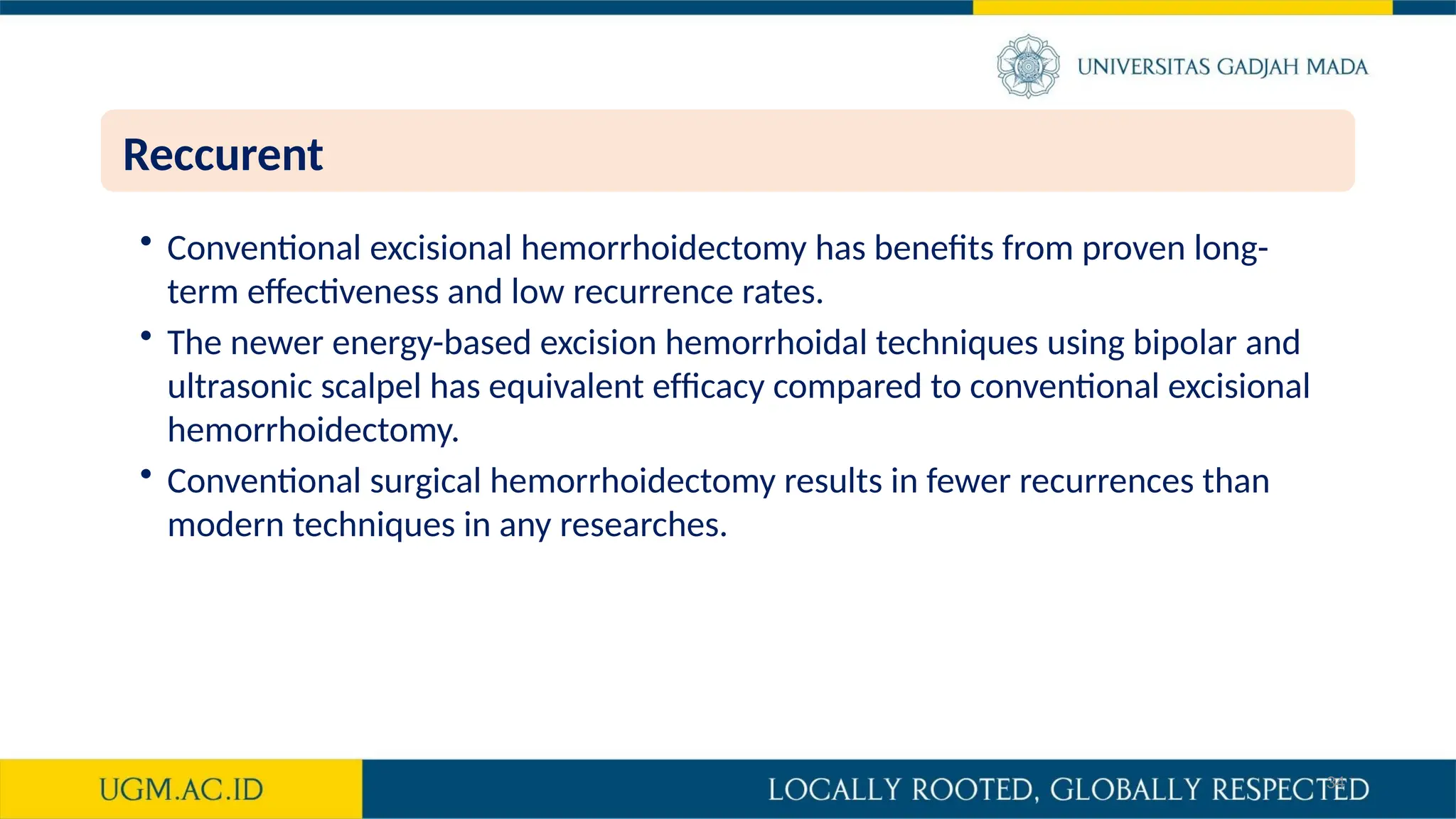 Complications After Hemorrhoid Surgery UGM pptx