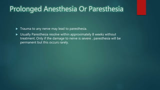 Complications and management of local anesthesia | PPTX