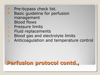 Complications and safety during cpb | PPT