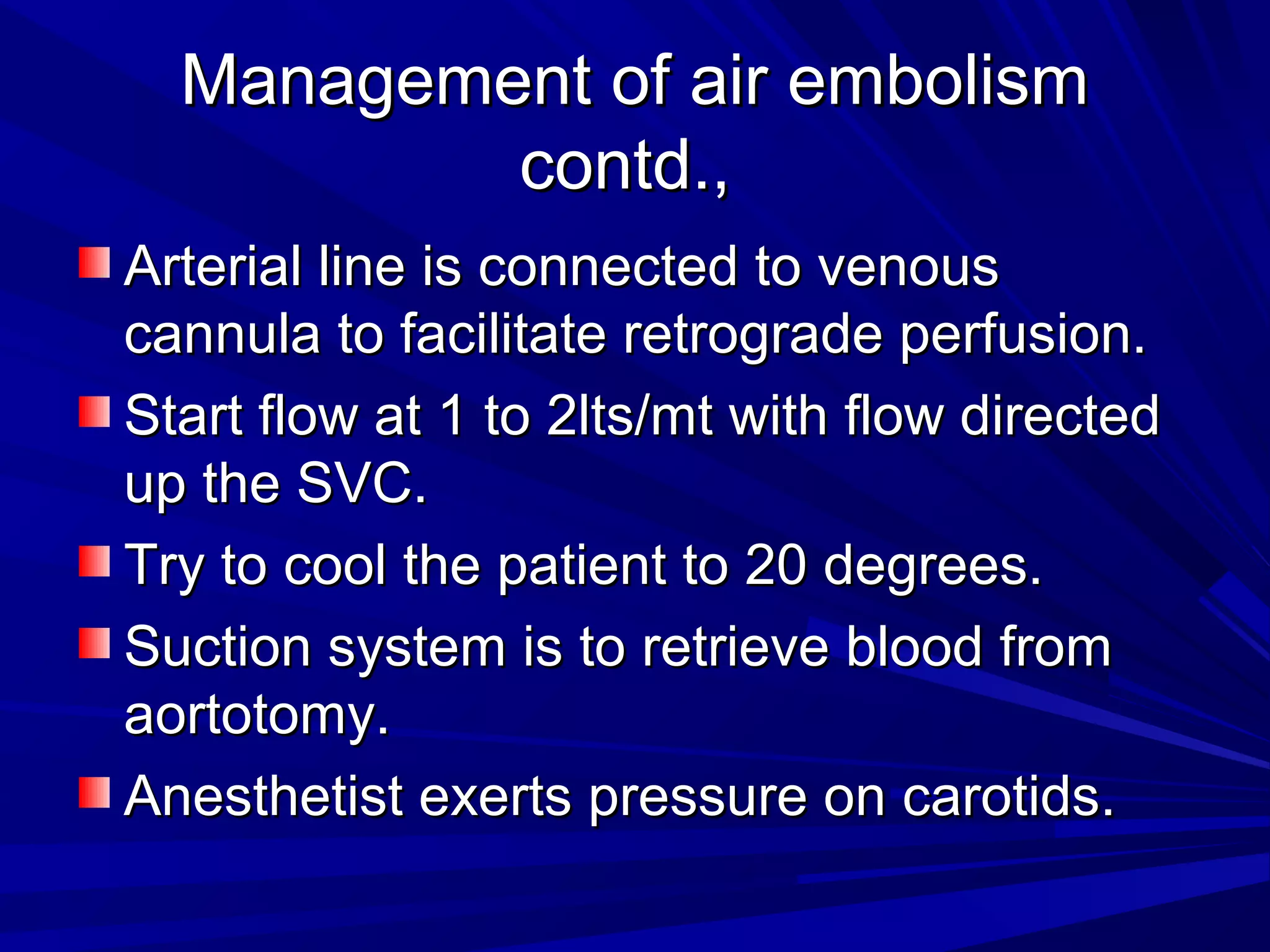 Complications and safety during cpb | PPT