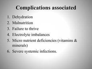 Complications associated with recurrent diarrhea | PPTX