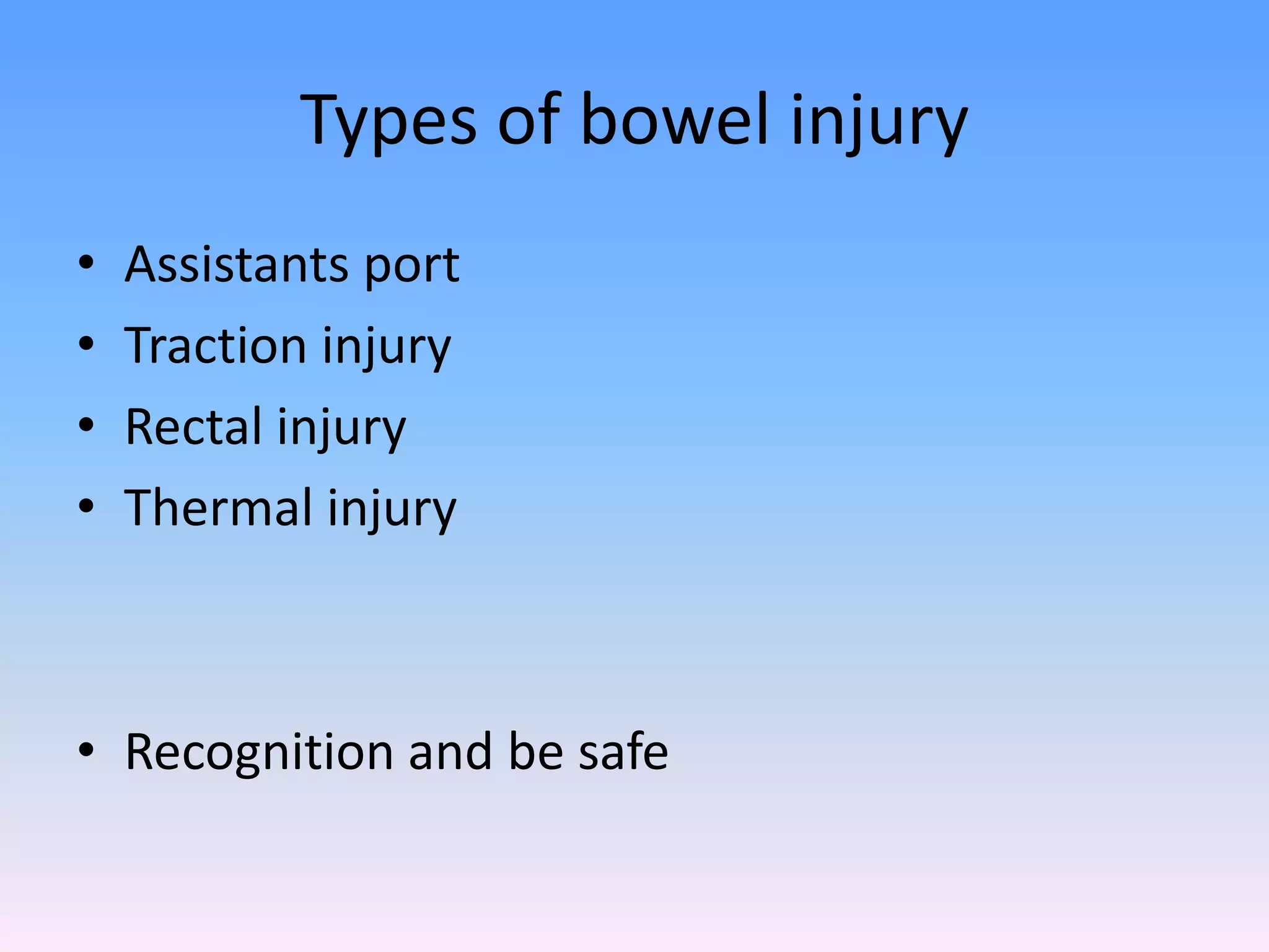Complications – bowel perforation | PPTX