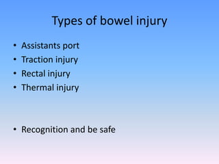 Complications – bowel perforation | PPTX