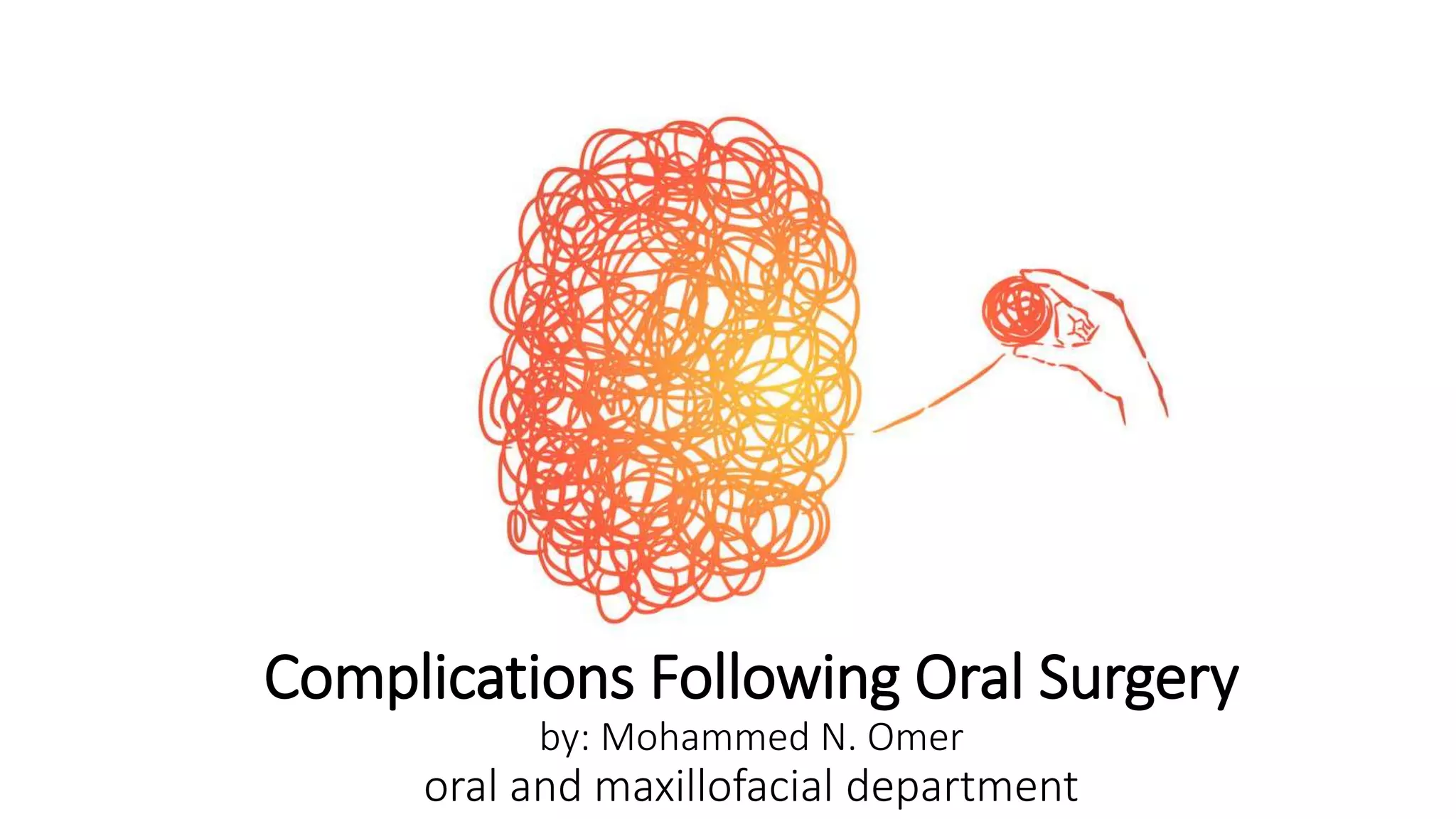 Complications following oral surgery.pptx
