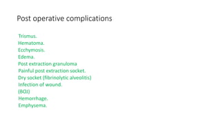 Complications following oral surgery.pptx