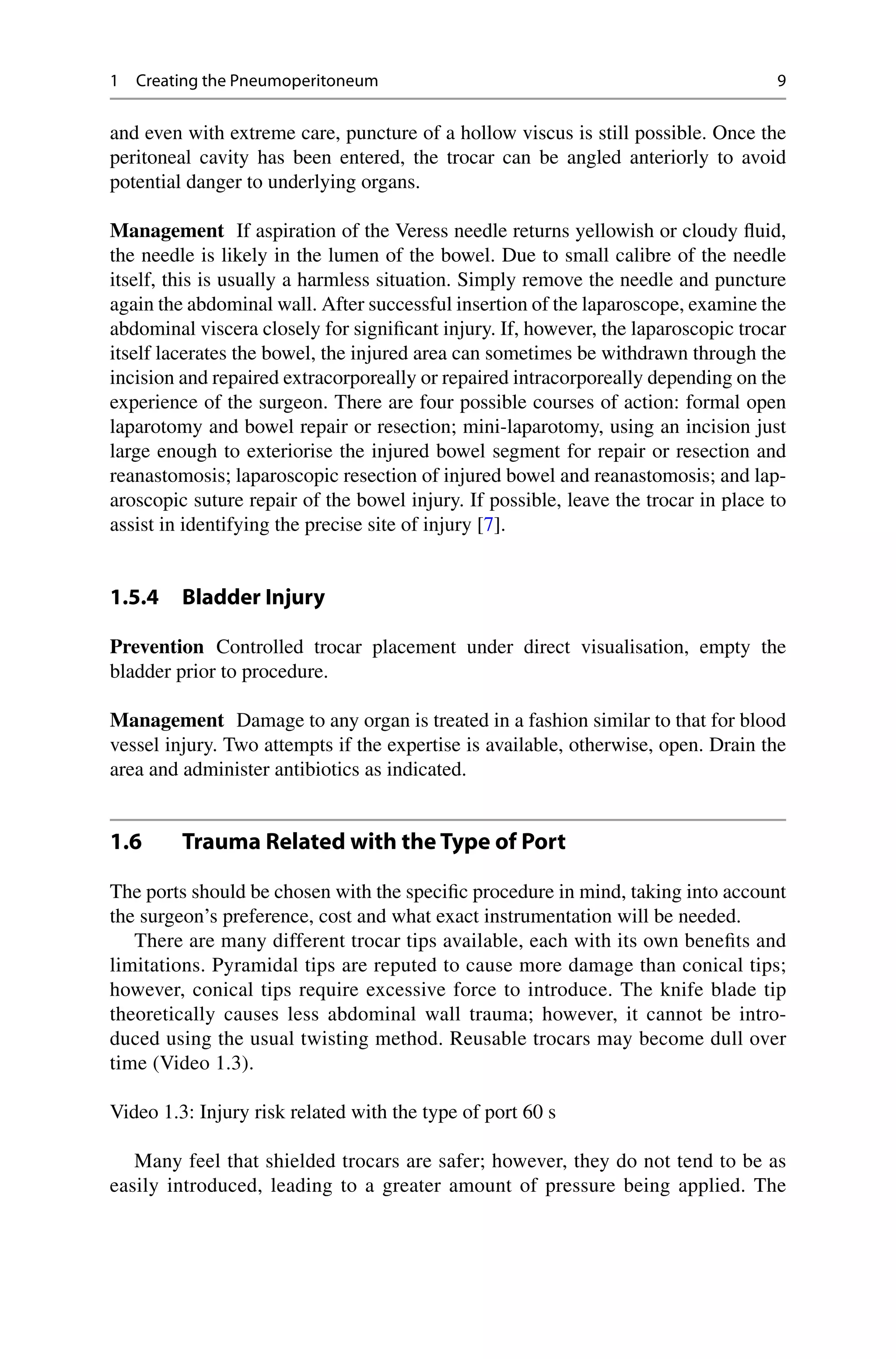 Complications in laparoscopic surgery | PDF