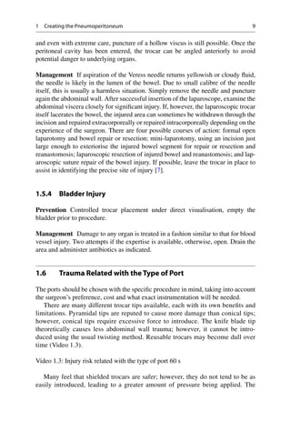 Complications in laparoscopic surgery | PDF