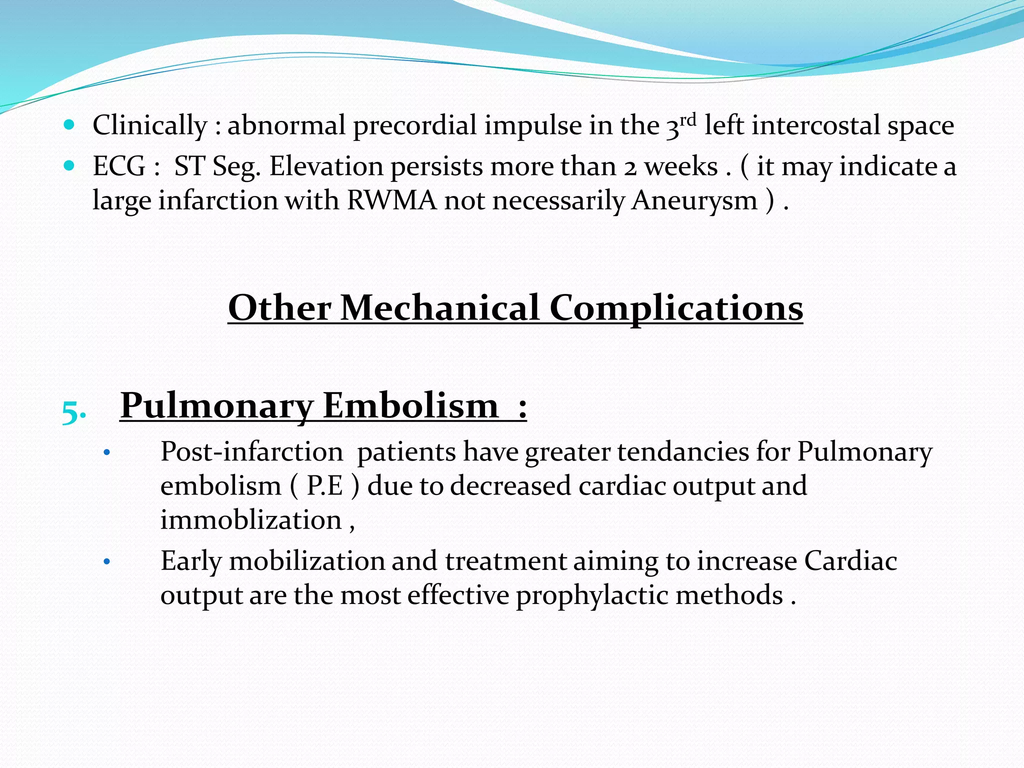 Complications of acute mi | PPTX