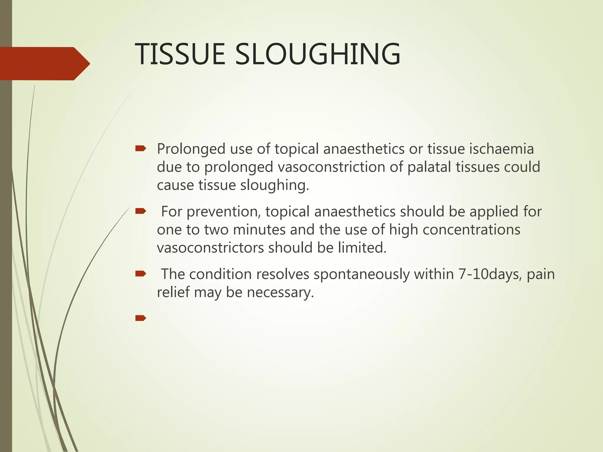 Complications of administering local anaesthesia and their management ...