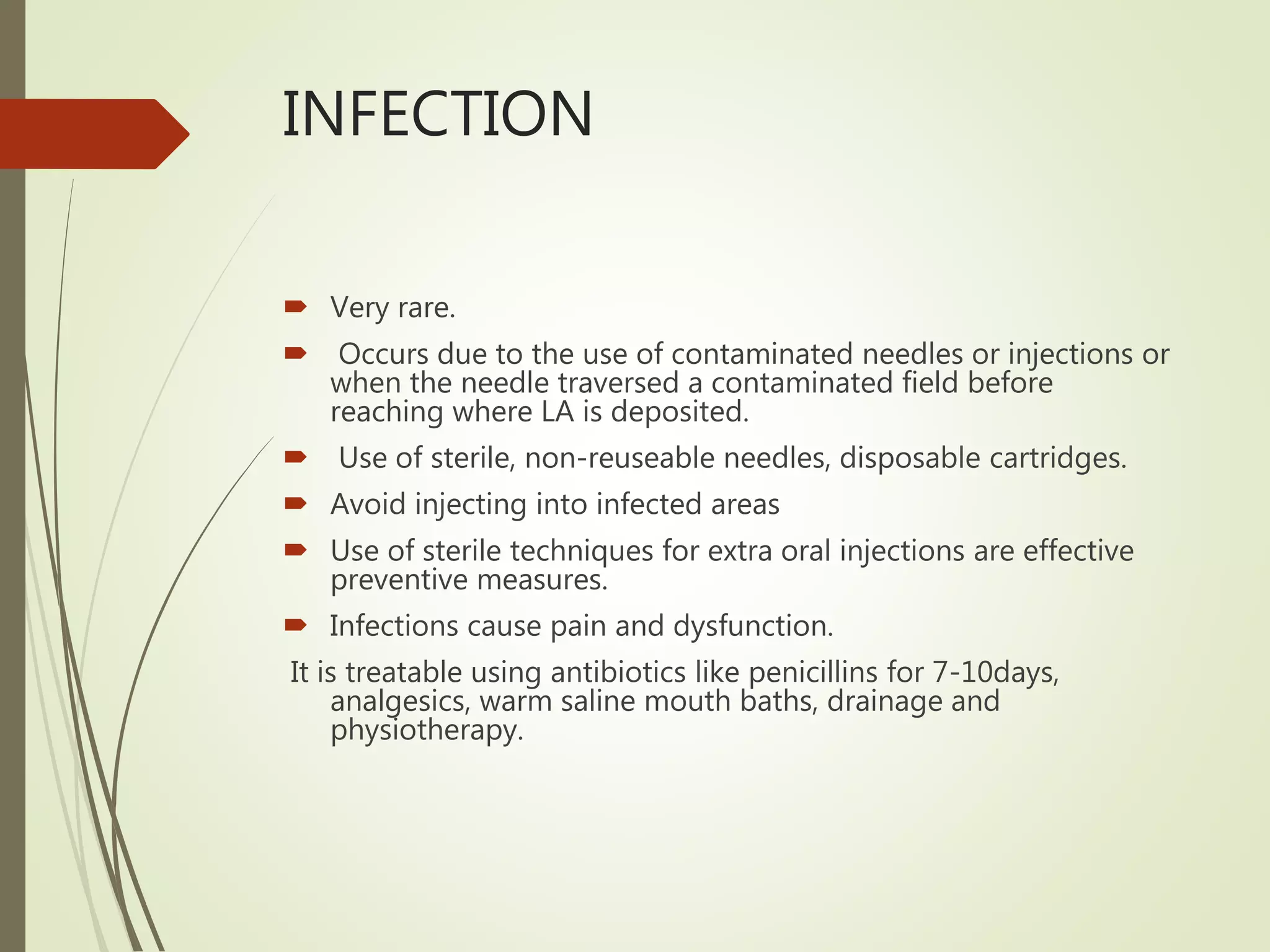 Complications of administering local anaesthesia and their management ...