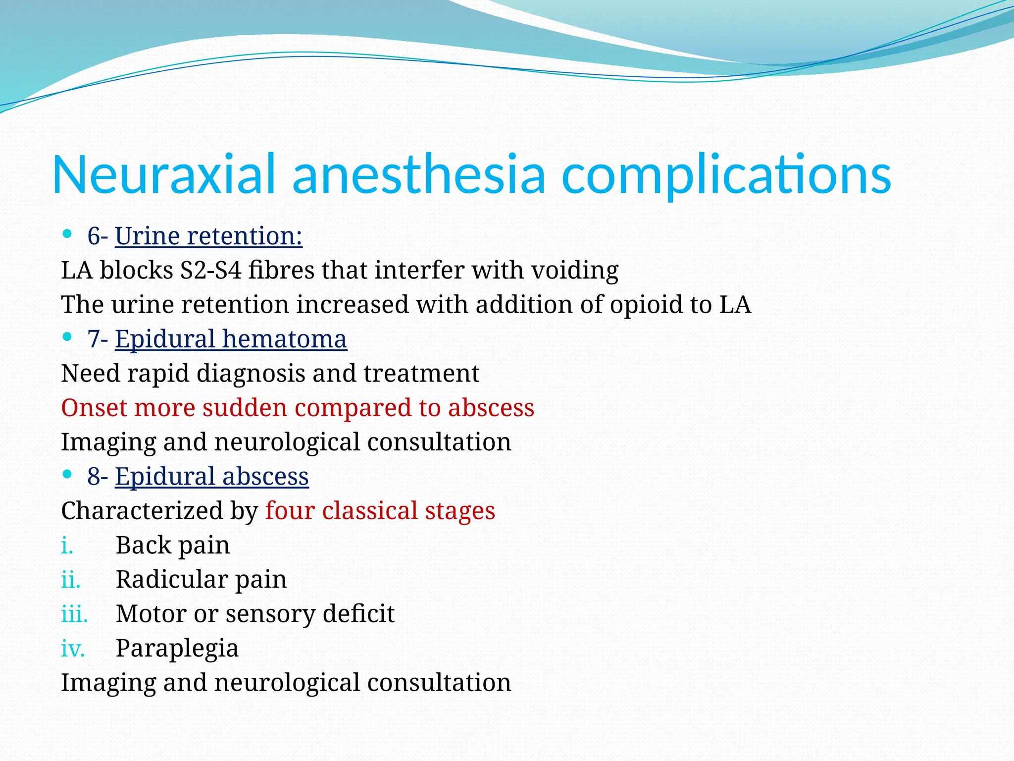 Complications of of of of Anesthesia.pptx