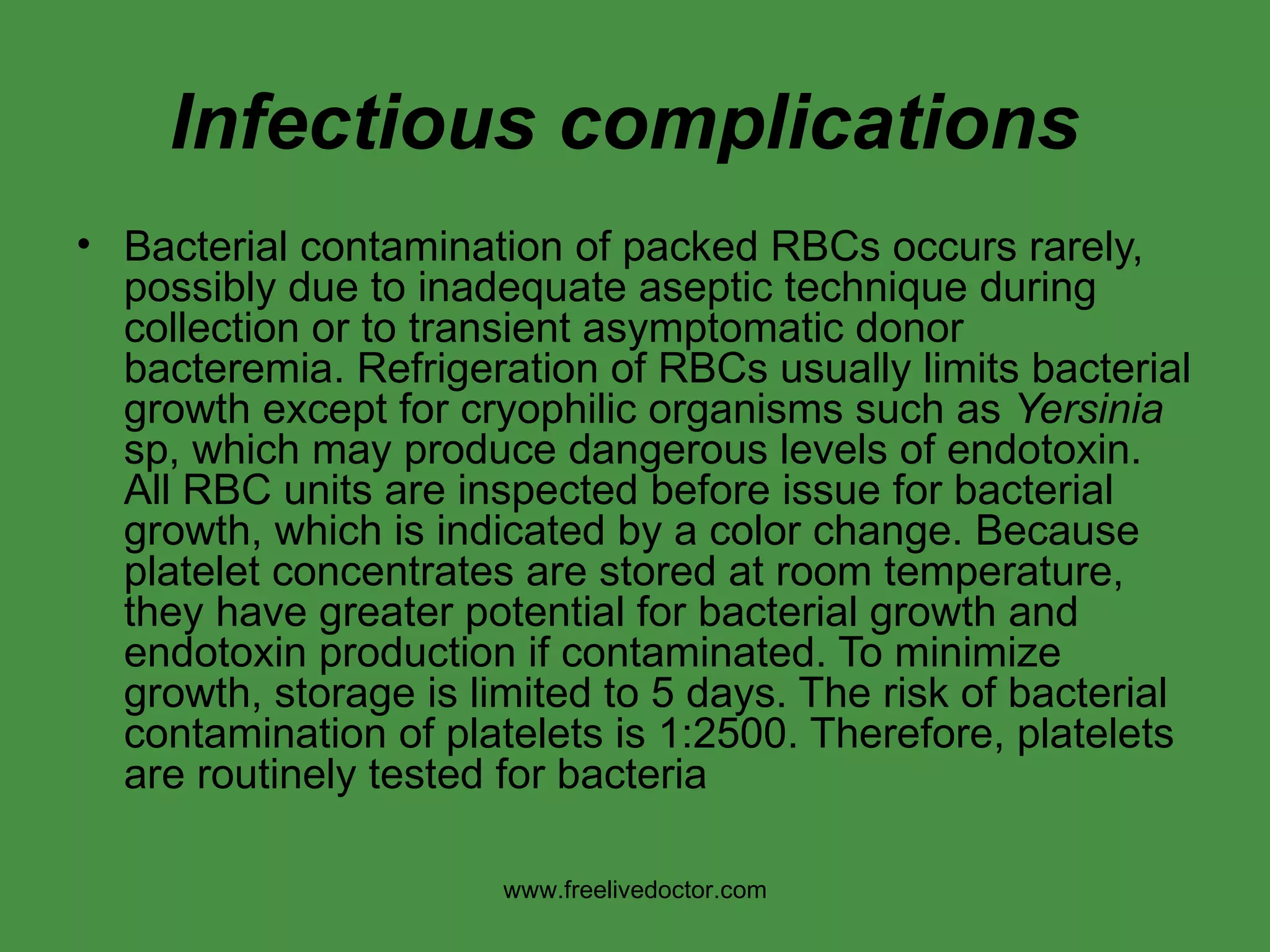 Complications of blood transfusion | PPT