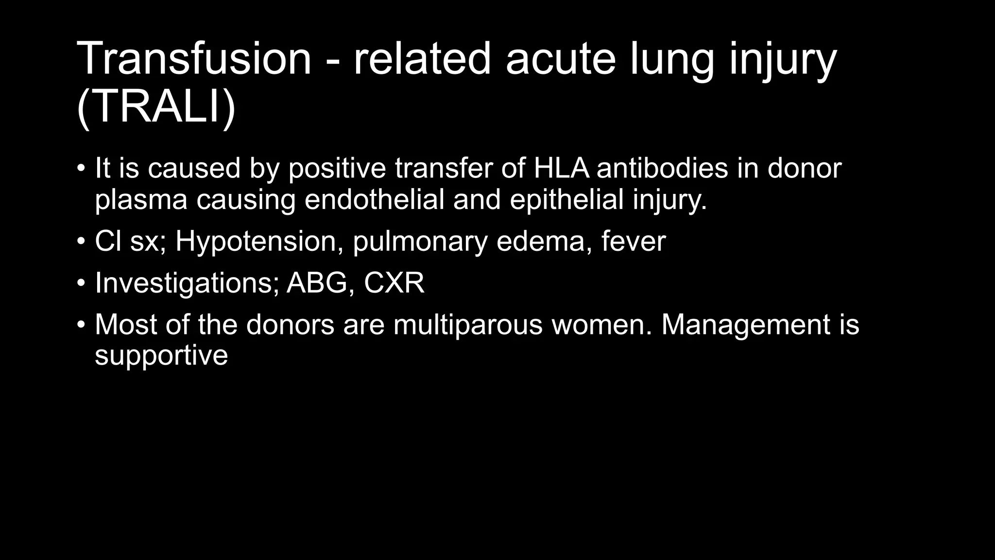 Complications of blood transfusion & management | PPTX