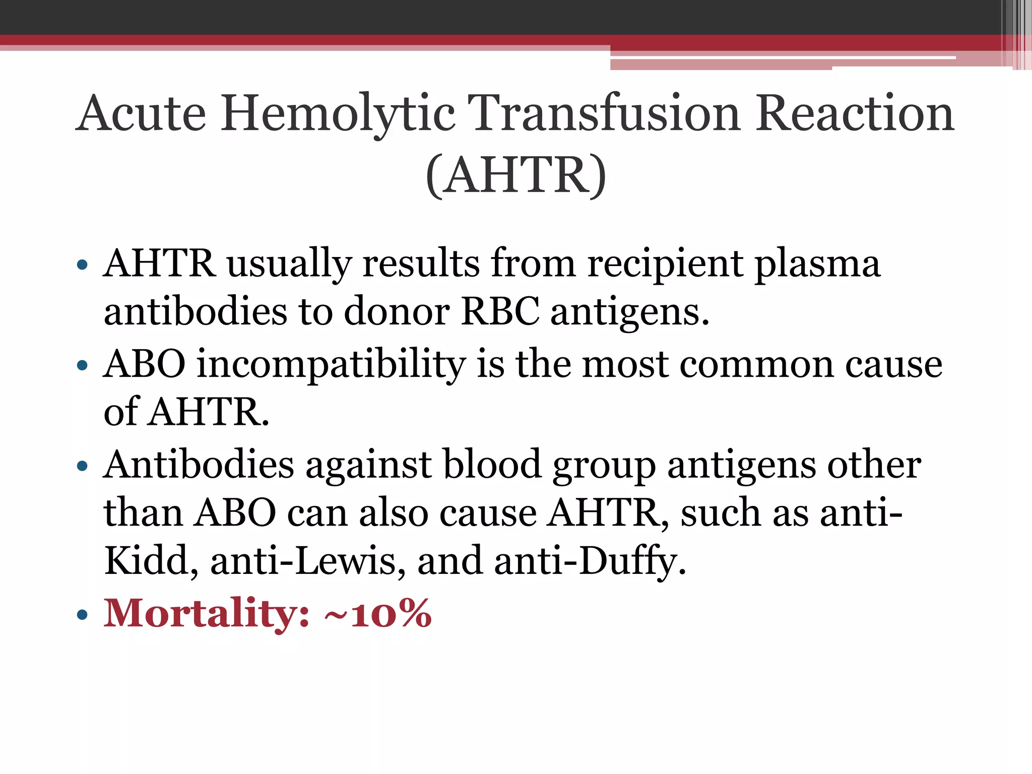 Complications of Blood Trasfusion | PPTX