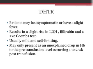 Complications of Blood Trasfusion | PPTX