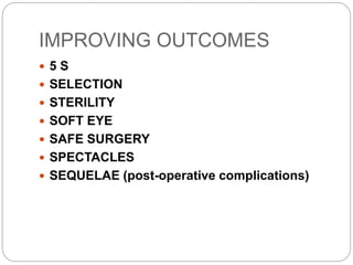 Complications of cataract surgery | PPTX