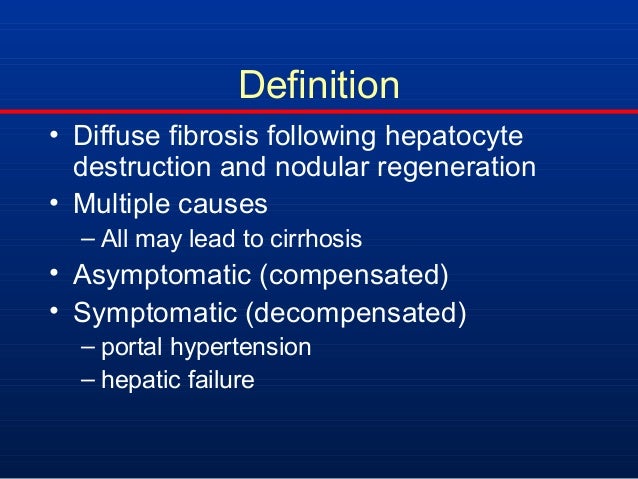 Compensated Cirrhosis