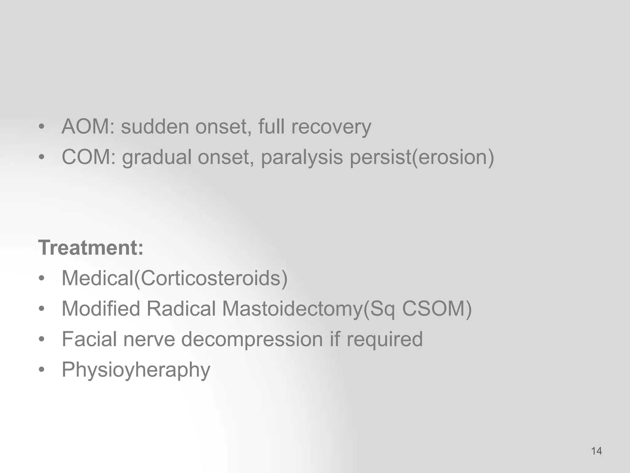 Complications of Chronic Otitis Media | PPTX