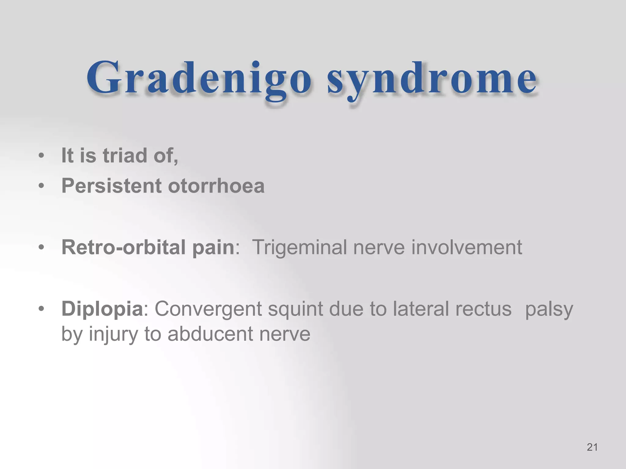 Complications of Chronic Otitis Media | PPTX
