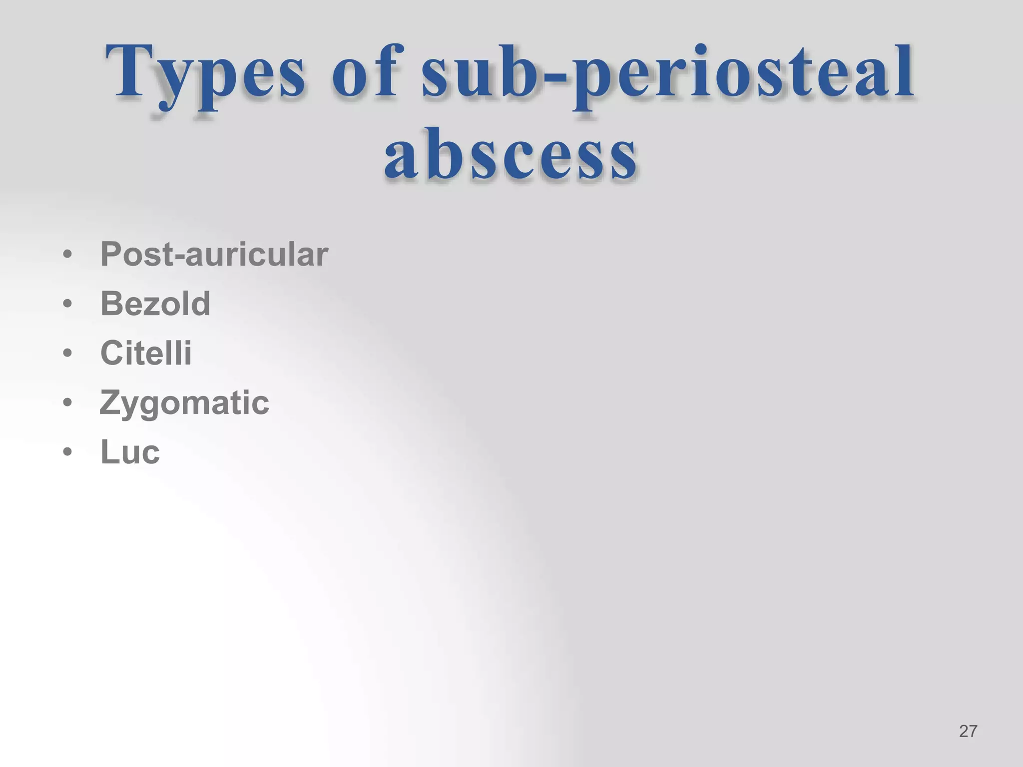 Complications of Chronic Otitis Media | PPTX