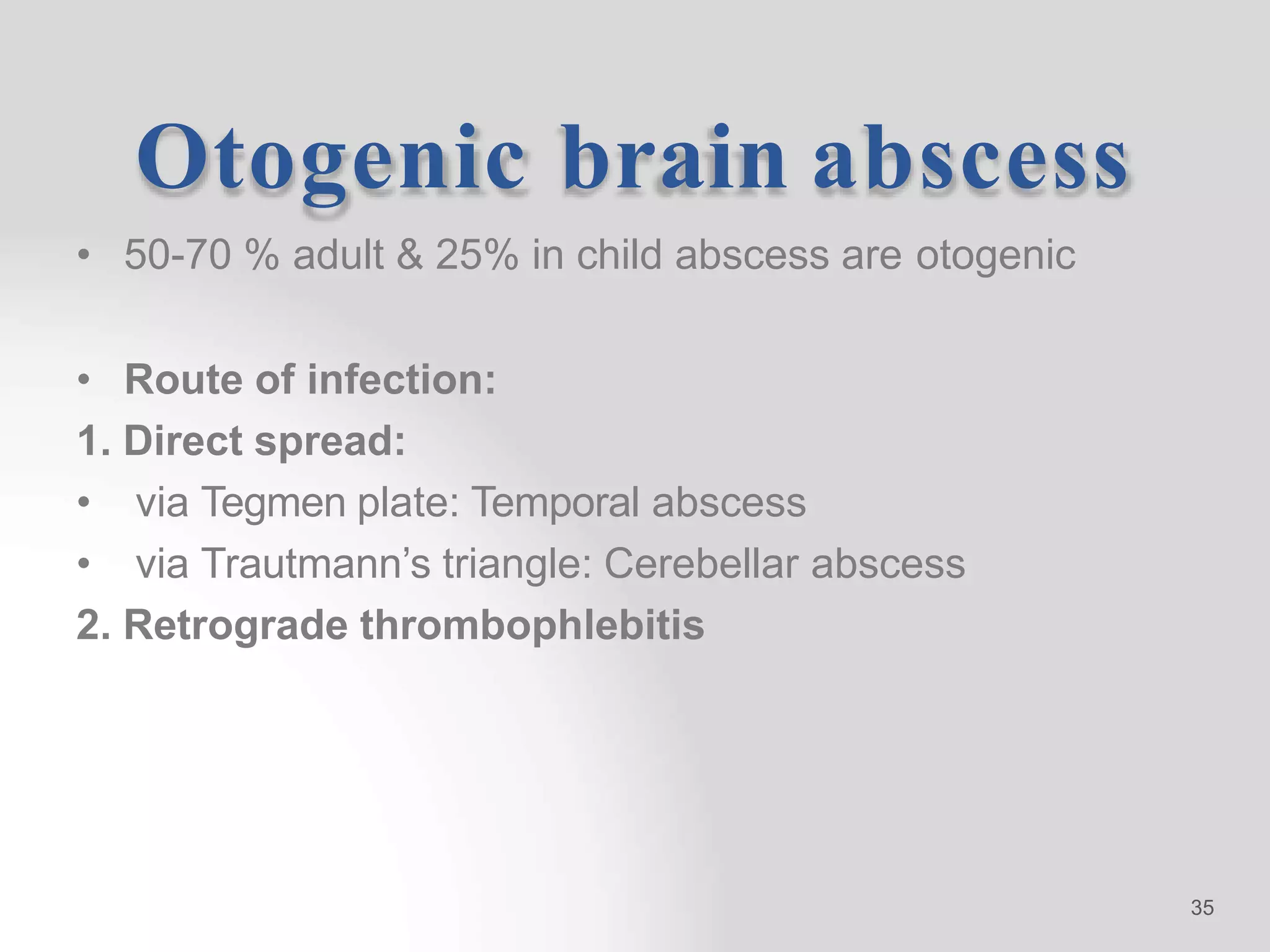 Complications of Chronic Otitis Media | PPTX
