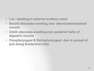 Complications of Chronic Otitis Media | PPTX