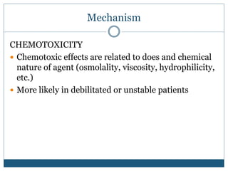 Complications of contrasts & angiography | PPTX